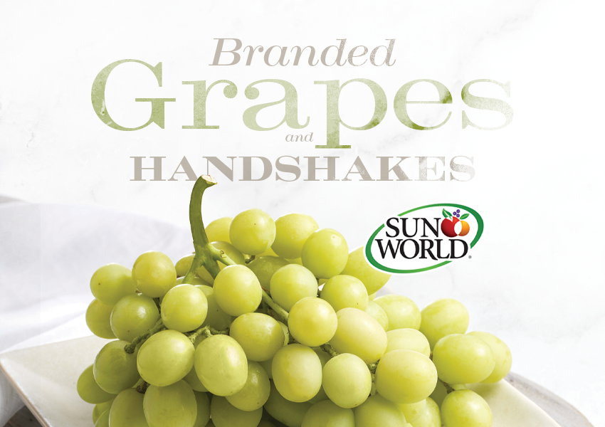 Branded Grapes and Handshakes | www.thesnack.net