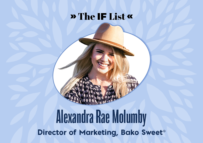 The IF List: Alexandra Rae Molumby, Director of Marketing, Bako Sweet ...